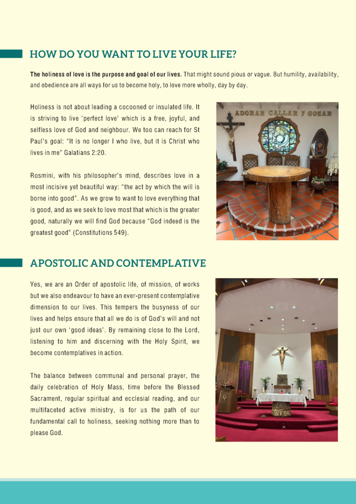 Introduction to the Rosminians - Blessed Sacrament Catholic Church